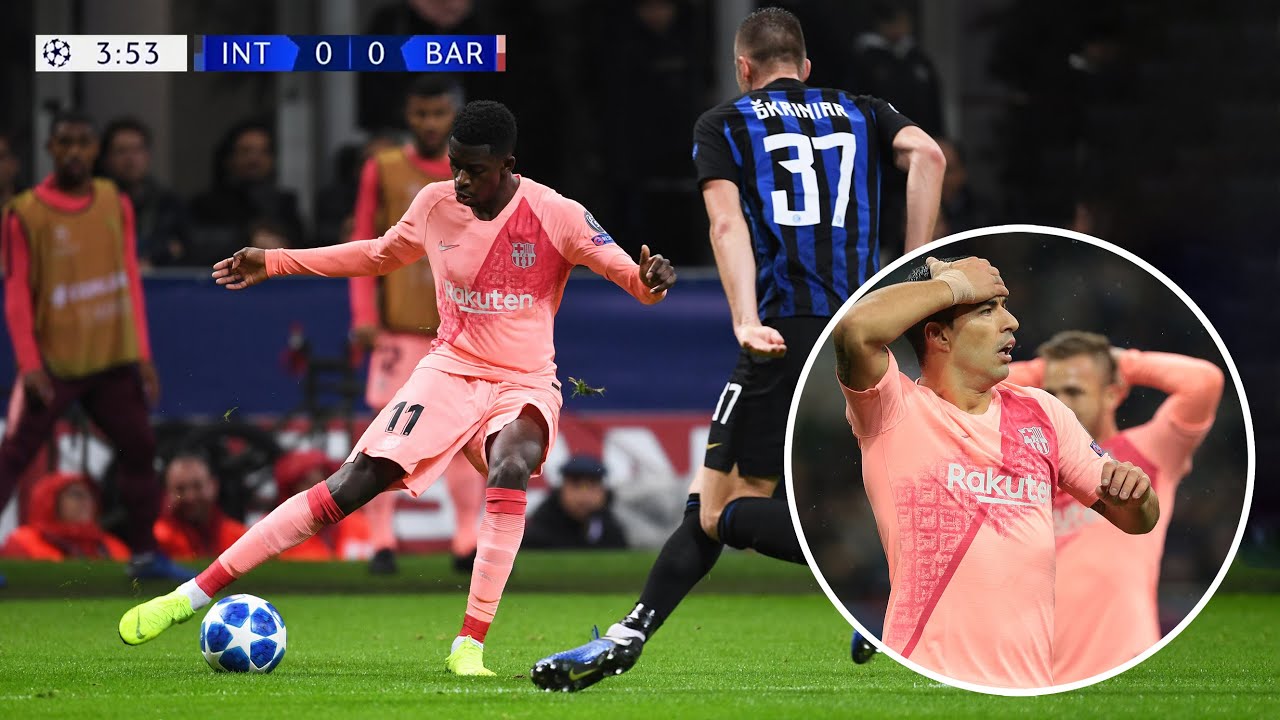 Ousmane Dembele Dropping Inter Milan Players - YouTube