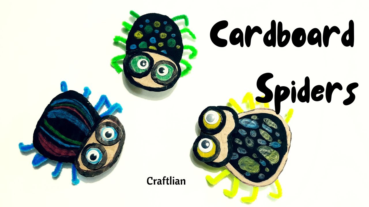 DIY Spiders with Cardboard || DIY Spider Craft - YouTube