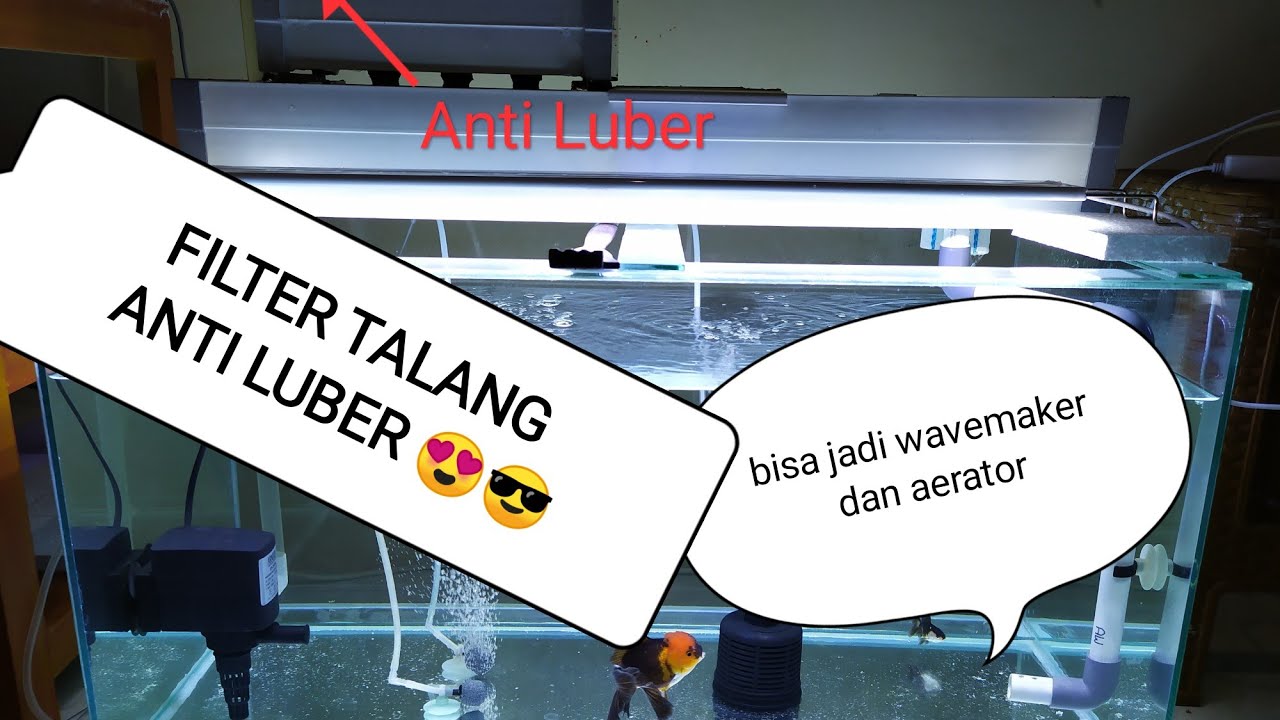 Setup filter talang anti luber dan Setting pipa output filter talang ...