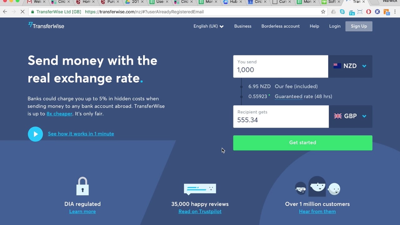 Transferwise login issue - YouTube