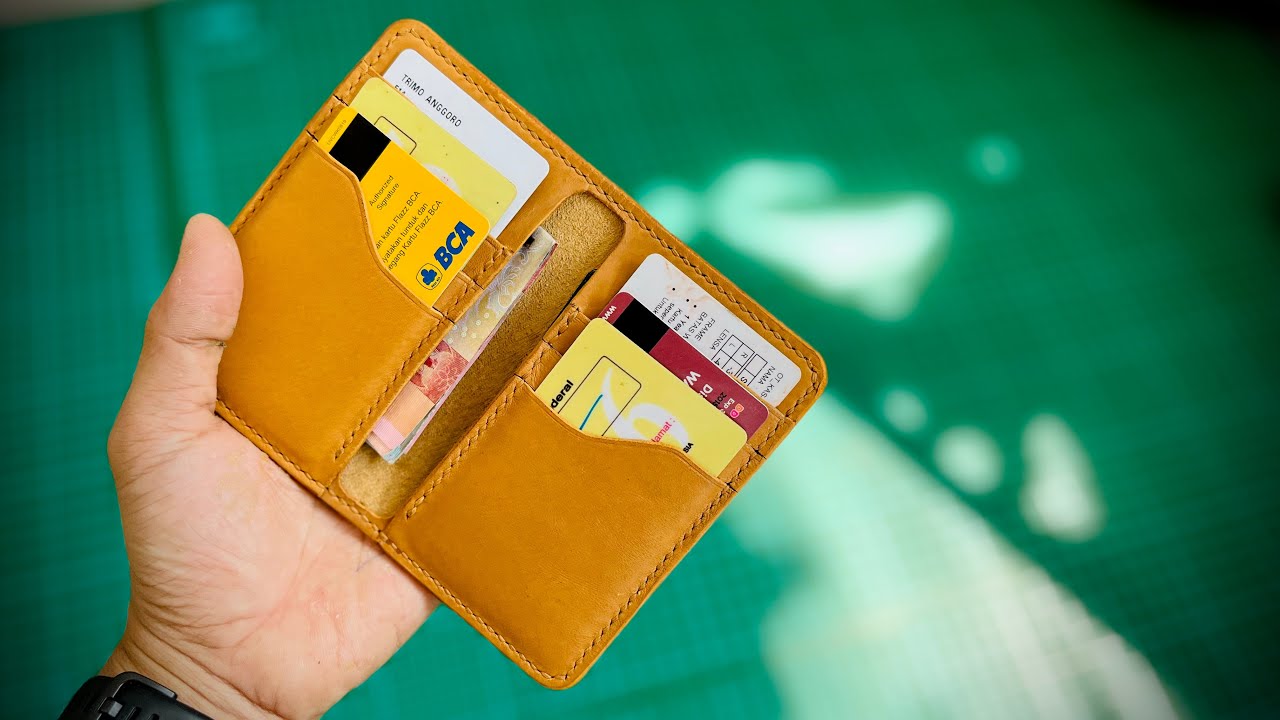 DIY Making Bifold wallet. You can make it one from your home. - YouTube