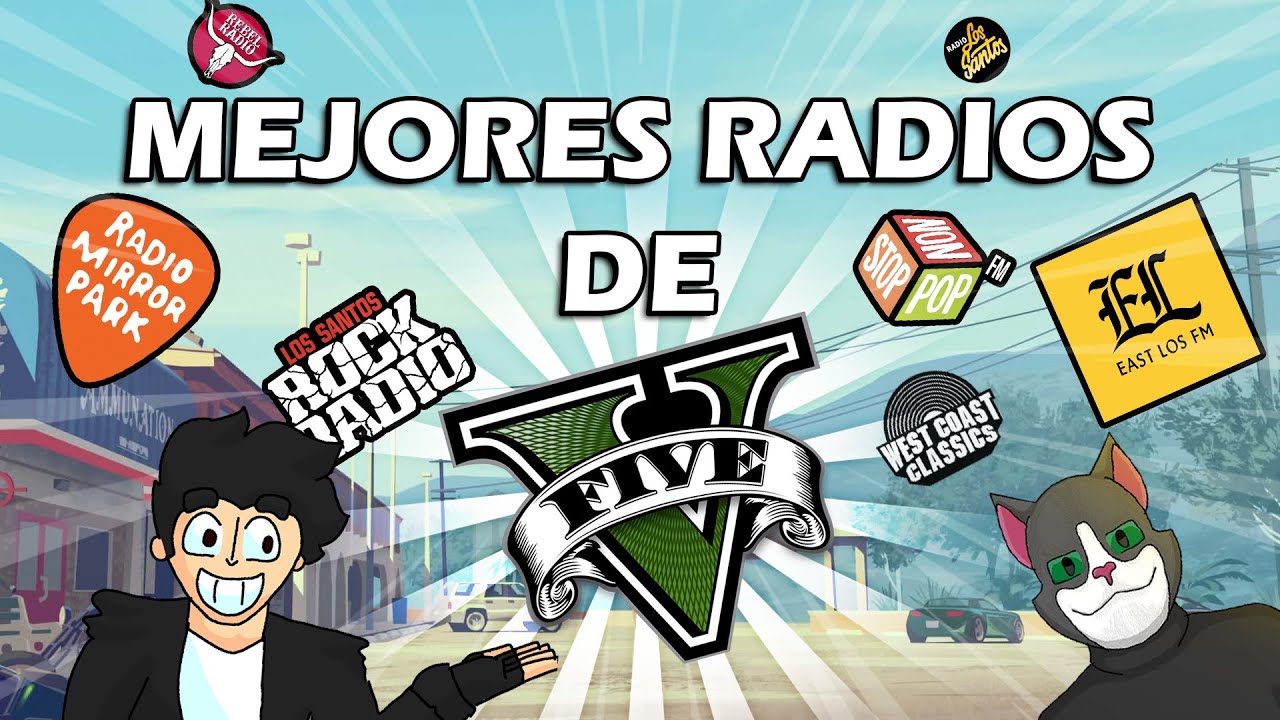 TOP 5 DE LAS MEJORES RADIOS DE GTA 5 - YouTube