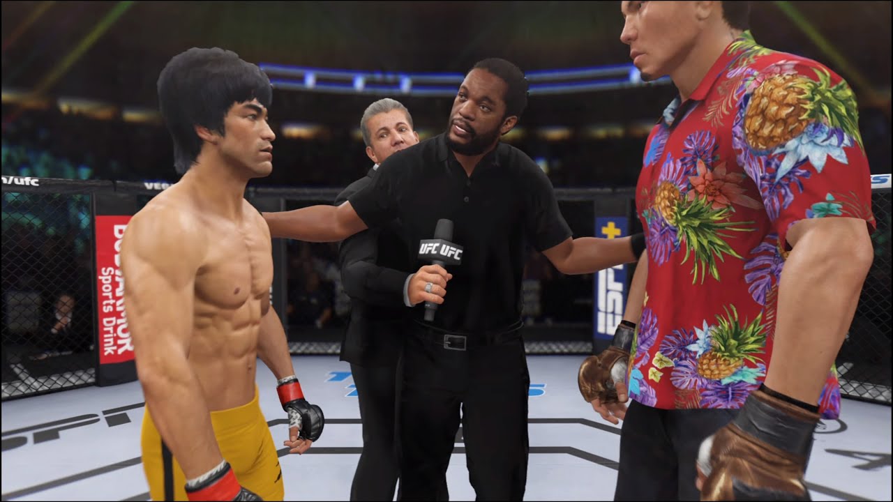 Bruce Lee vs. Kazuma Kiryu - EA Sports UFC 4 - Epic Fight 🔥🐲 - YouTube