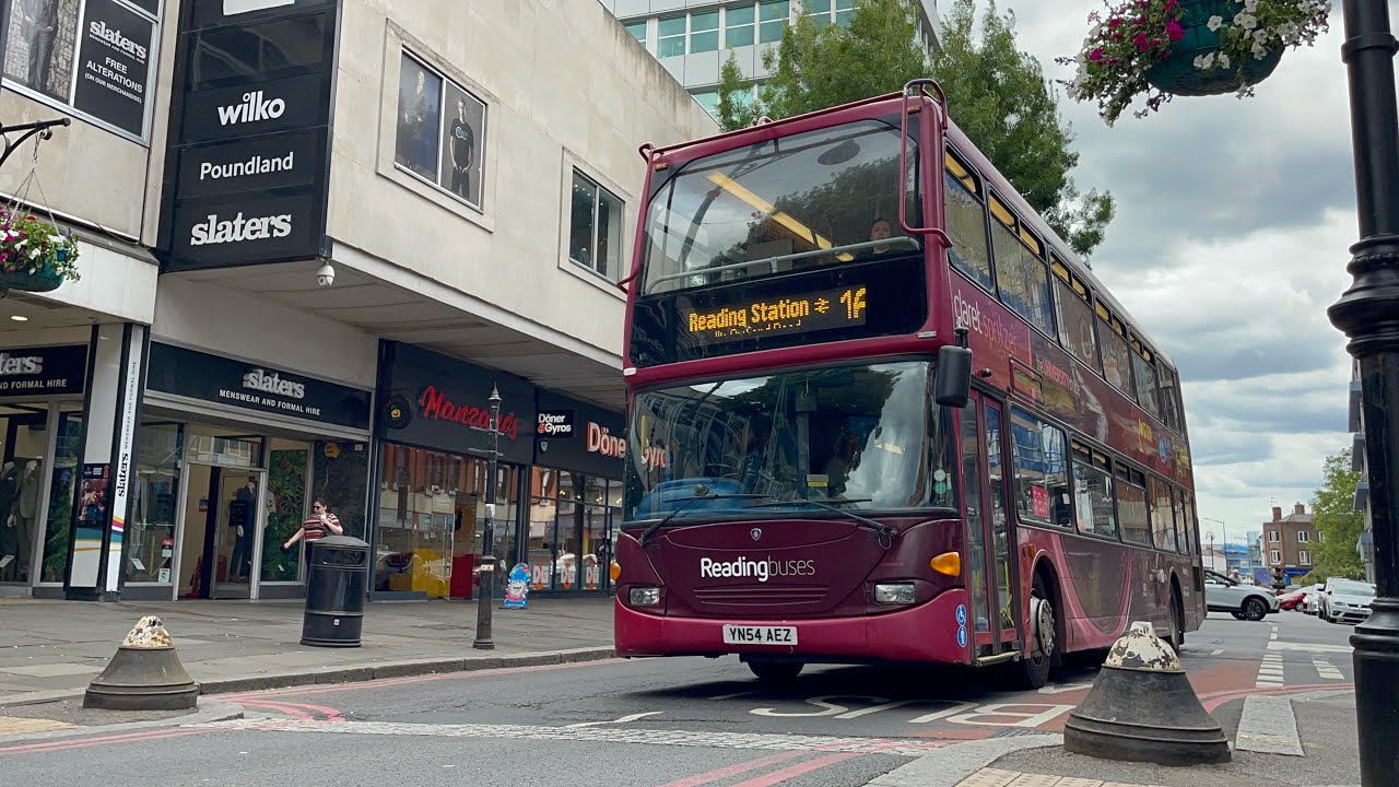 * Rare On Route 16 * Reading Buses Scania N94UD OmniDekka 808 (YN54AEZ ...