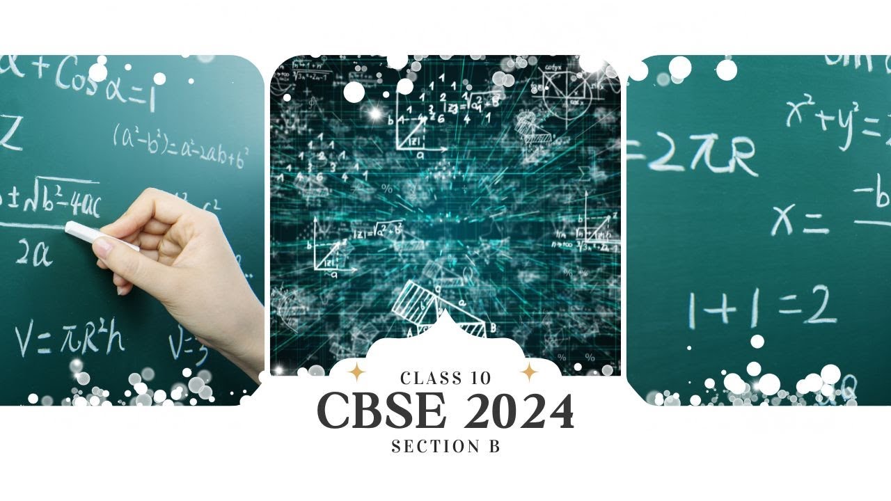 2024 Math paper with solutions Section B | #cbseboardexams2024 - YouTube
