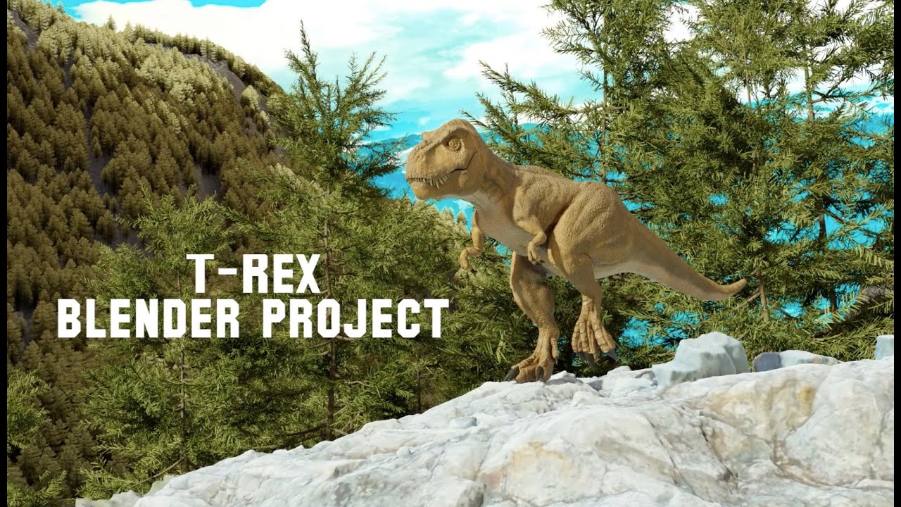 Tyrannosaurus Rex Blender Project - YouTube