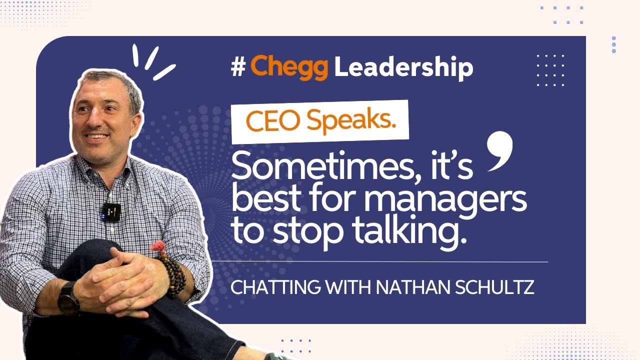 CEO Speaks 🗣 | Chatting with Nathan Schultz | "Being a manager is a 24/7 job." | # ...