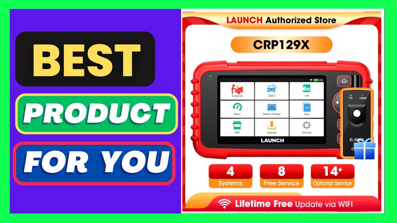 Launch X431 CRP129X OBD2 Scanner Code Reader - YouTube