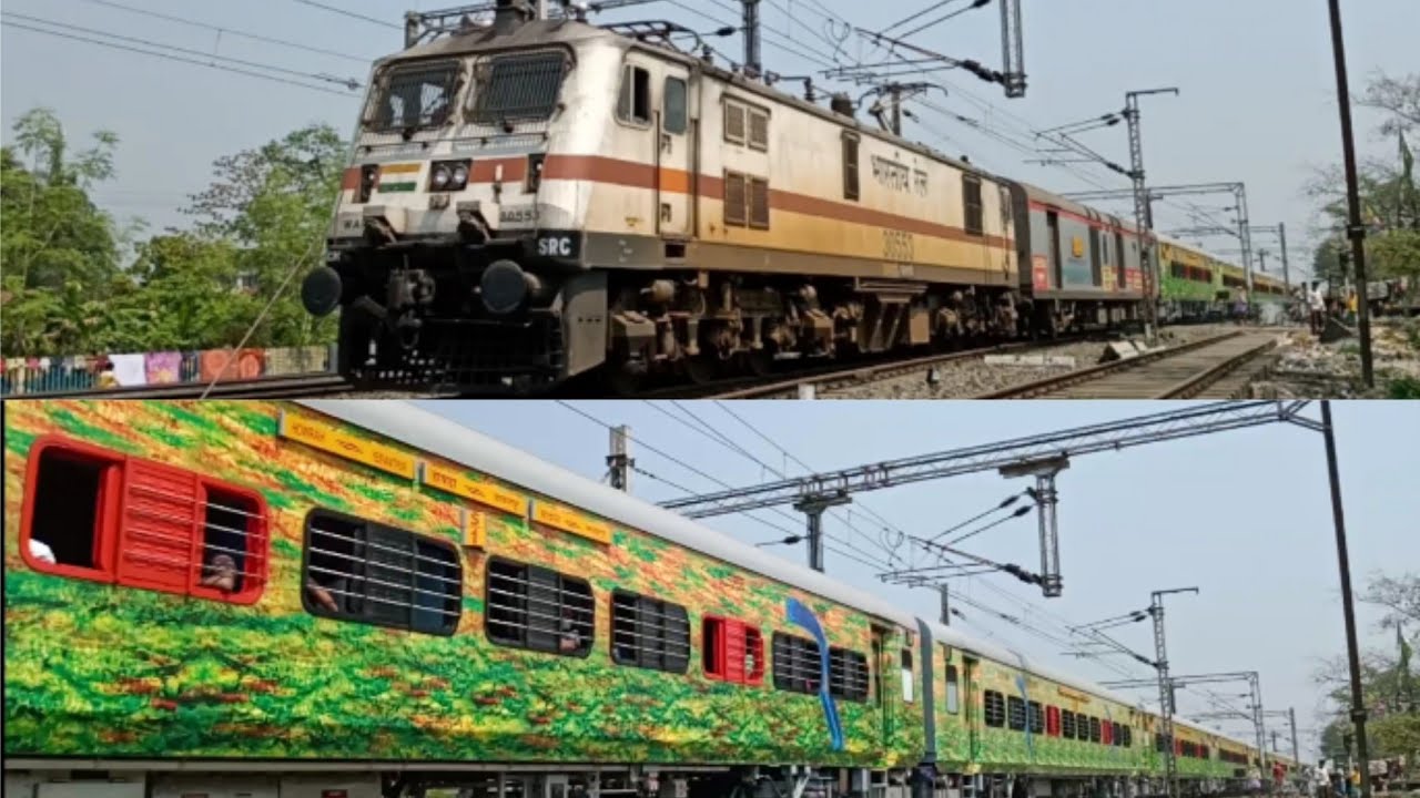 1st Lhb Run of 12245 Howrah - Yesvantpur Duronto Express - YouTube