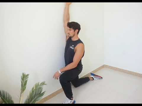 Kneeling Thoracic Rotations - Against Wall - YouTube