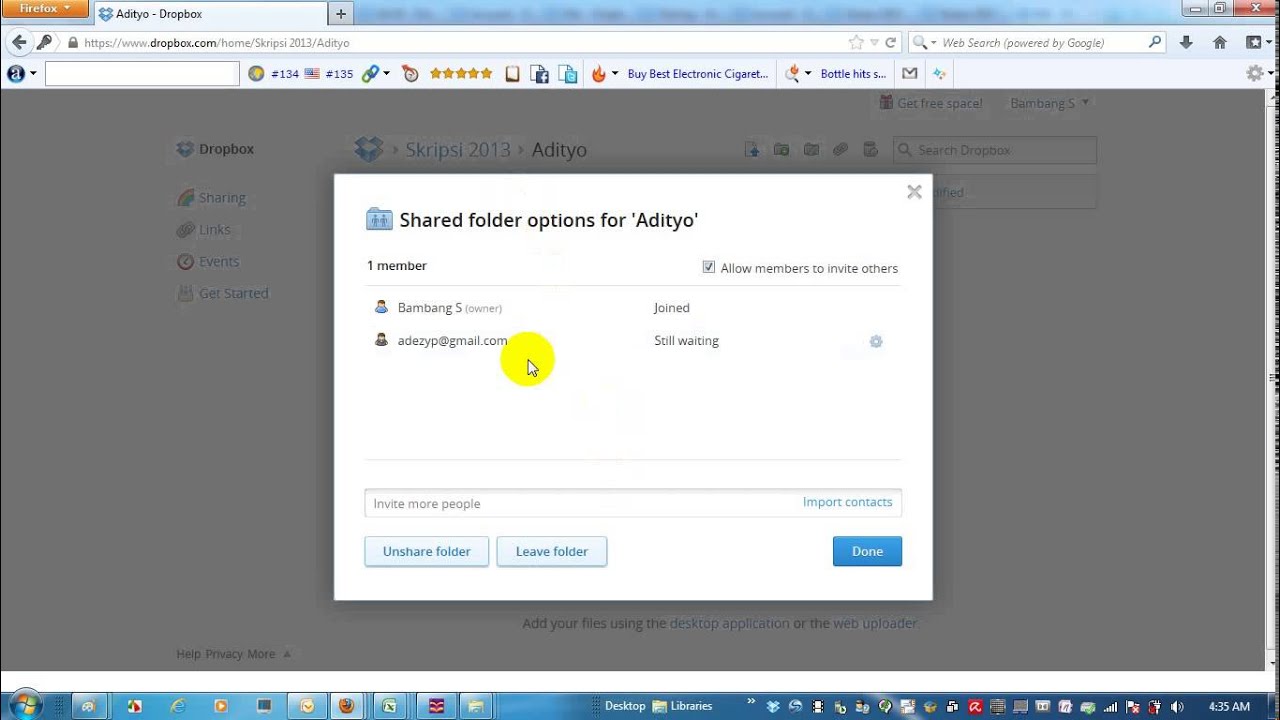 Penggunaan aplikasi Cloud Computing "Dropbox" untuk kolaborasi Riset-Penelitian-skripsi - YouTube