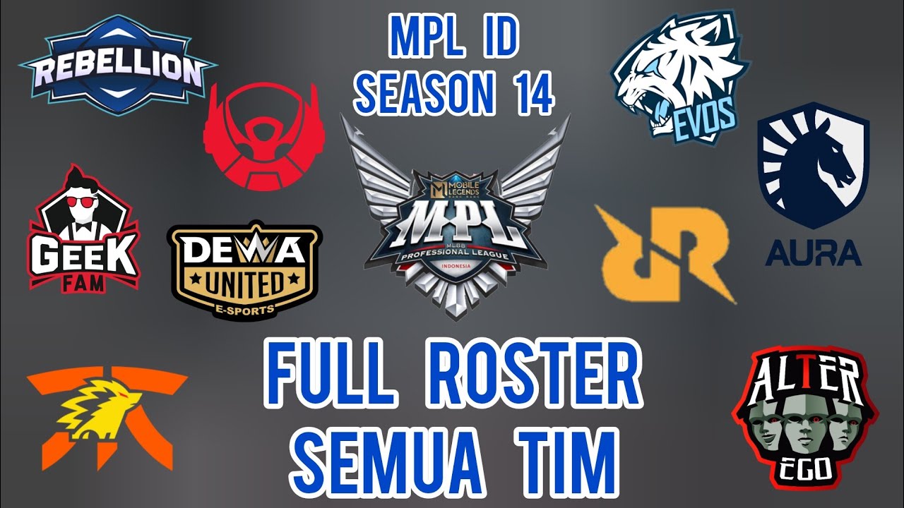Full Roster Semua Tim Untuk MPL ID Season 14 🤩🤩🤩 - YouTube