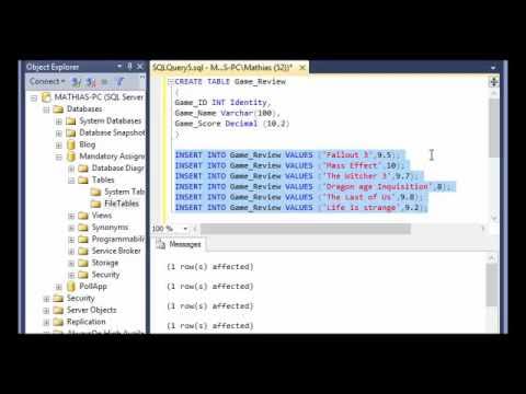 SQL AFTER INSERT Trigger Tutorial - YouTube