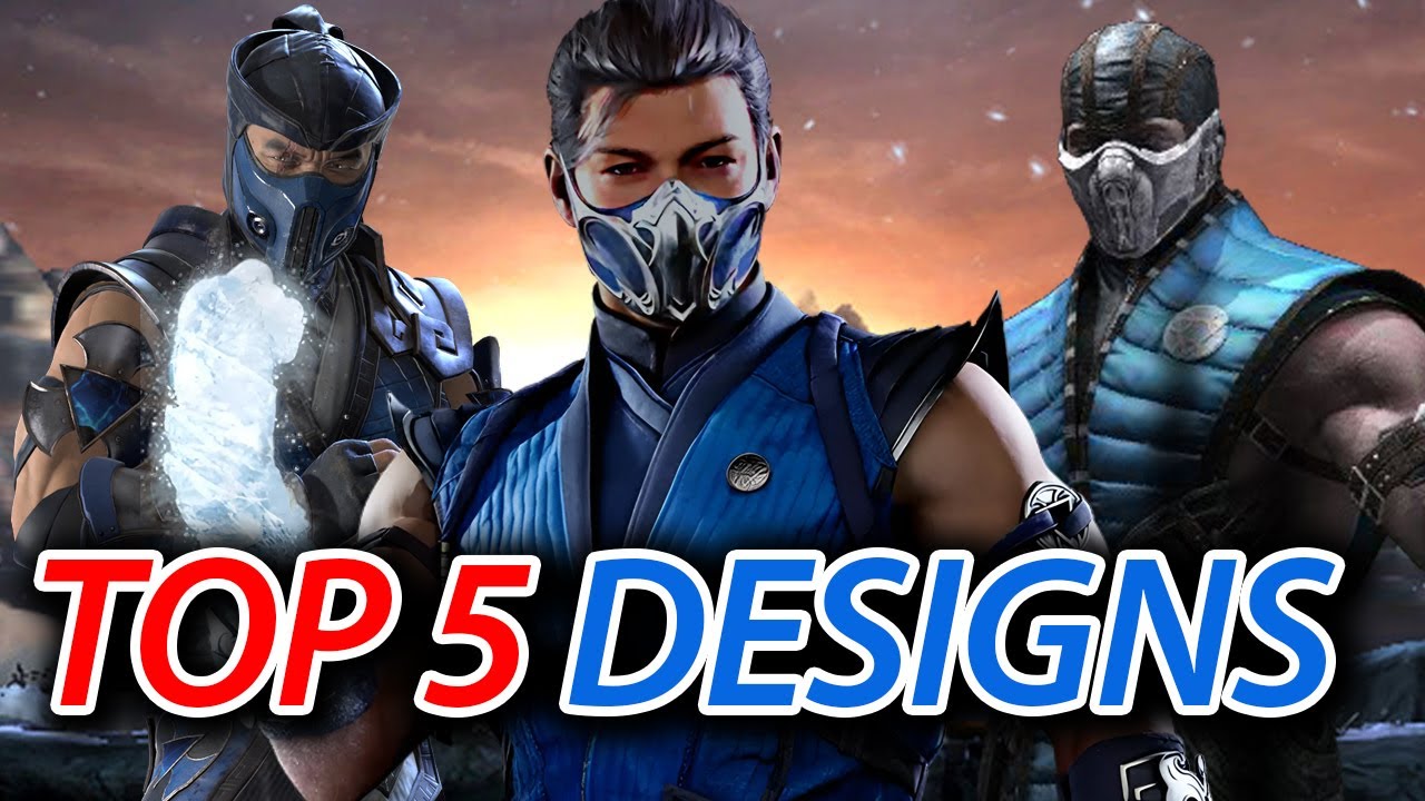 TOP 5 Designs of Sub Zero in Mortal Kombat - YouTube