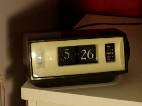 Vintage "Flip-Down" Flip Alarm Clock - YouTube