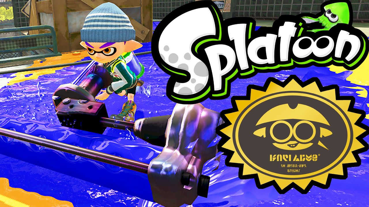 Splatoon Wii U Gameplay Tempered Dynamo Roller! 2.7.0 Update Balance ...
