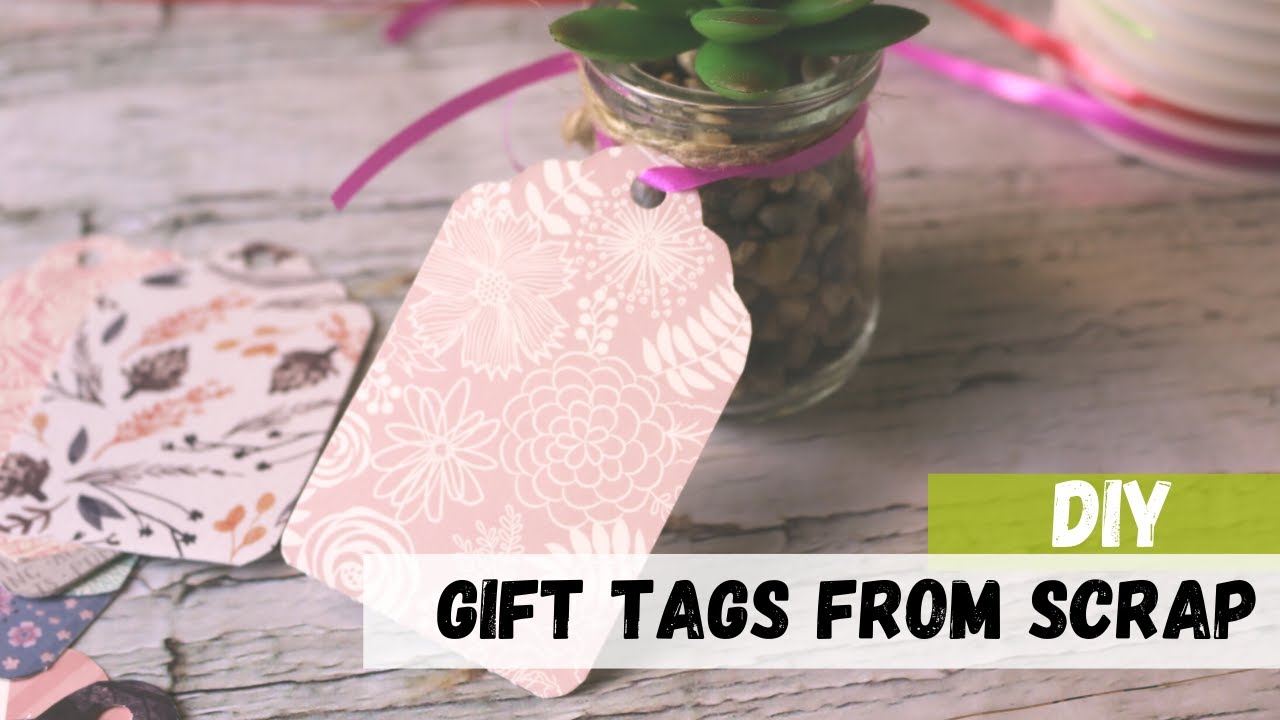 DIY GIFT TAGS USING SCRAPS - YouTube