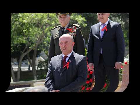 AKP MK sədri R. Qurbanovun 9 may Qələbə bayramı münasibətilə keçirilmiş tədbirlərdə iştirakı.