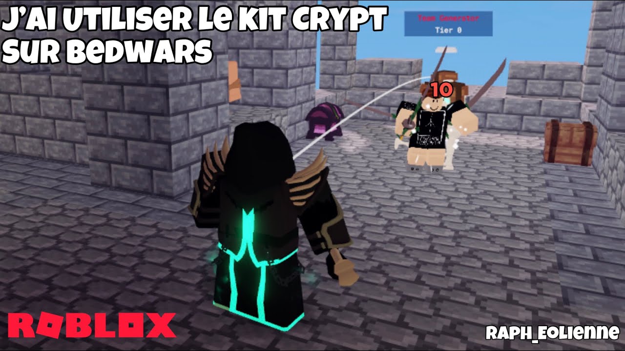 J’ai utiliser le kit crypt sur Bedwars - Roblox - YouTube
