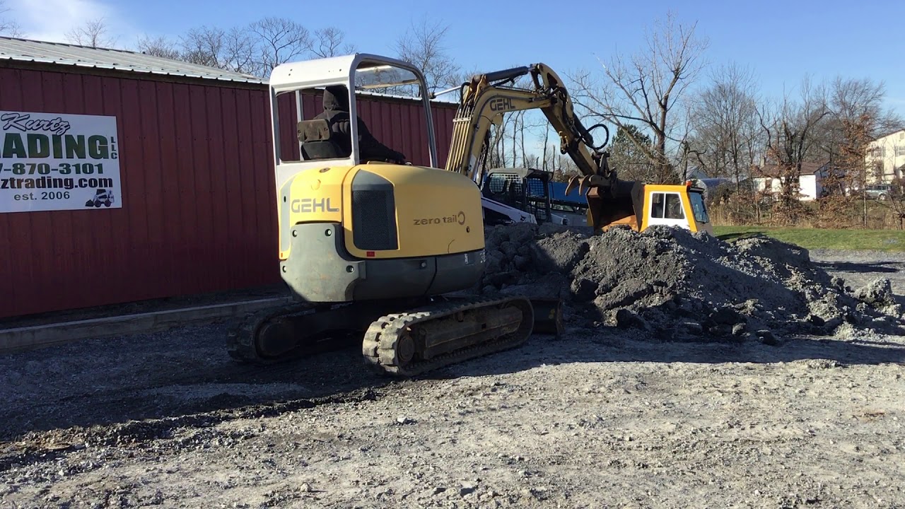 GEHL 383Z EXCAVATOR - YouTube