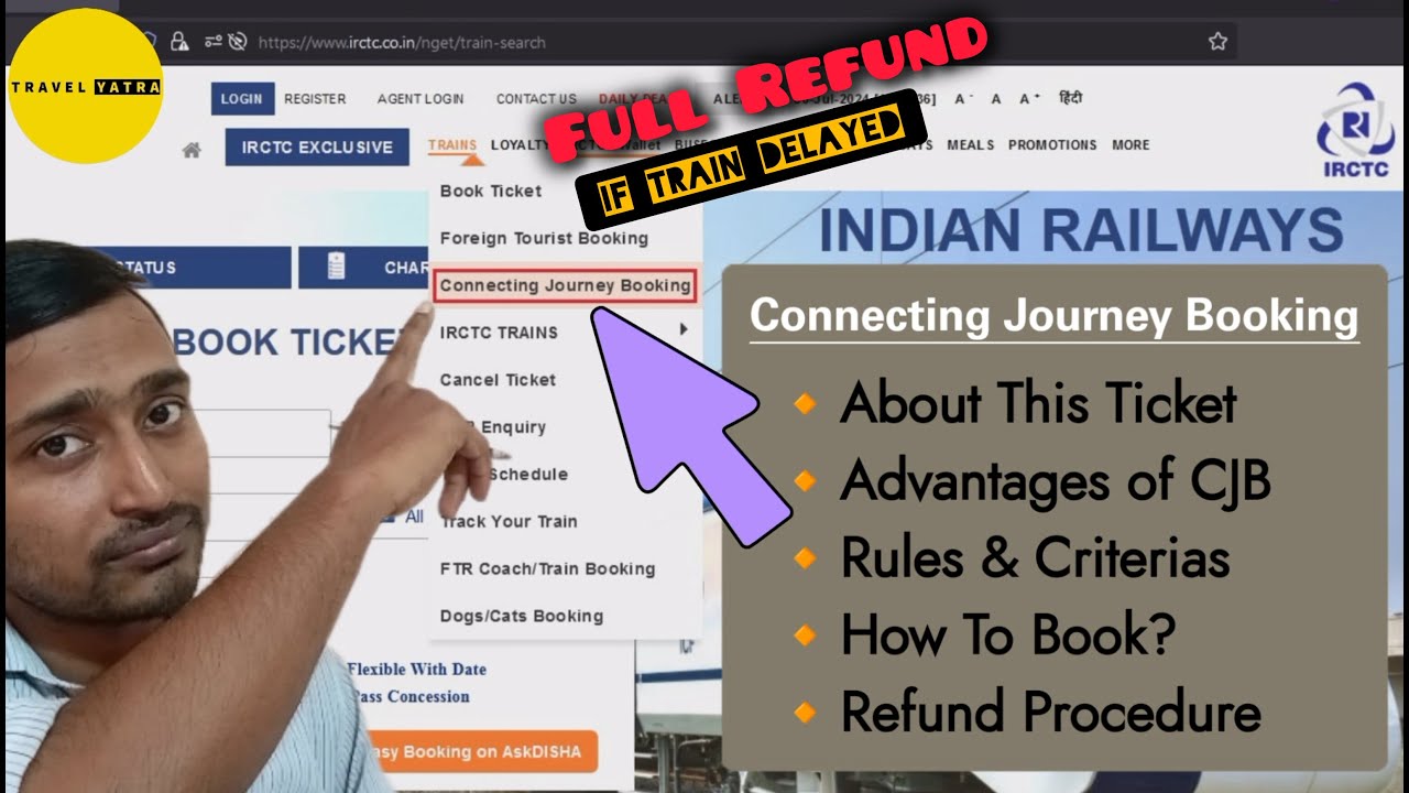 Connecting Journey Booking | How To link Two PNR | Rules & Refund ...