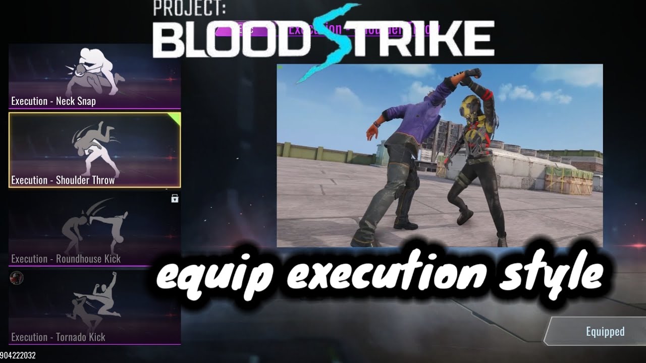 how to equip execution style. ||bloodstrike|| - YouTube
