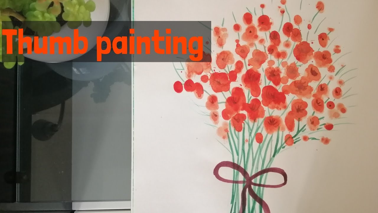 Thumbppainting | Diy painting | easy painting - YouTube