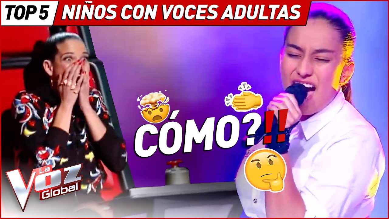 ¿Son estas las voces de niños en La Voz Kids? 😧 - YouTube