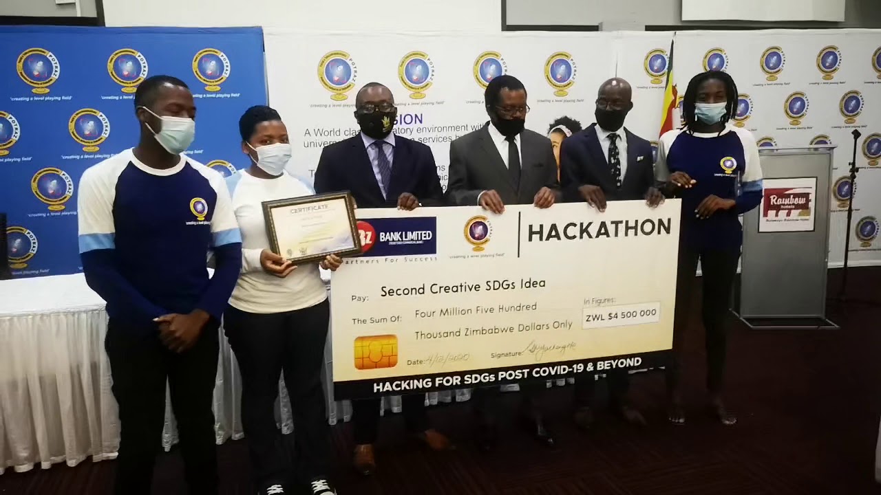 Potraz announcing the winner of $5million hackathon award prize in ...