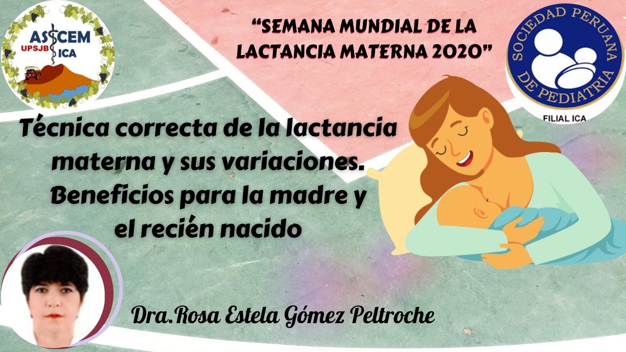 Técnica correcta de la lactancia materna y sus variaciones - YouTube