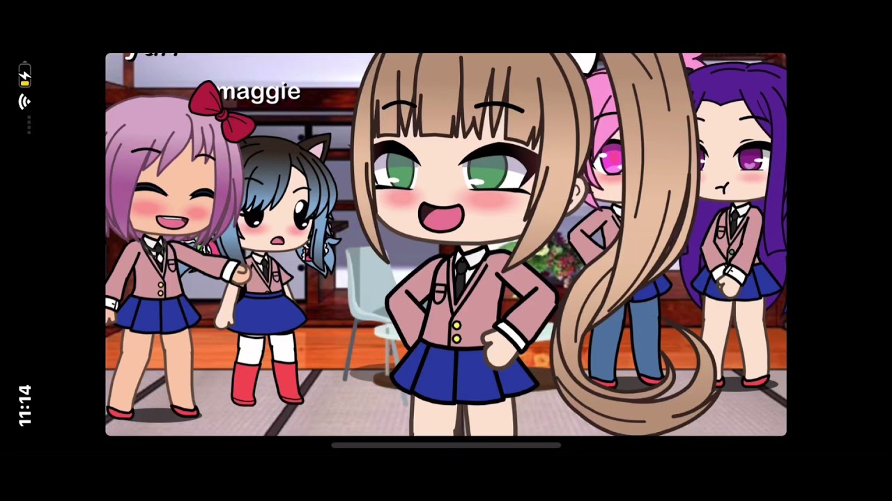 Just monika loop for zamimation - YouTube