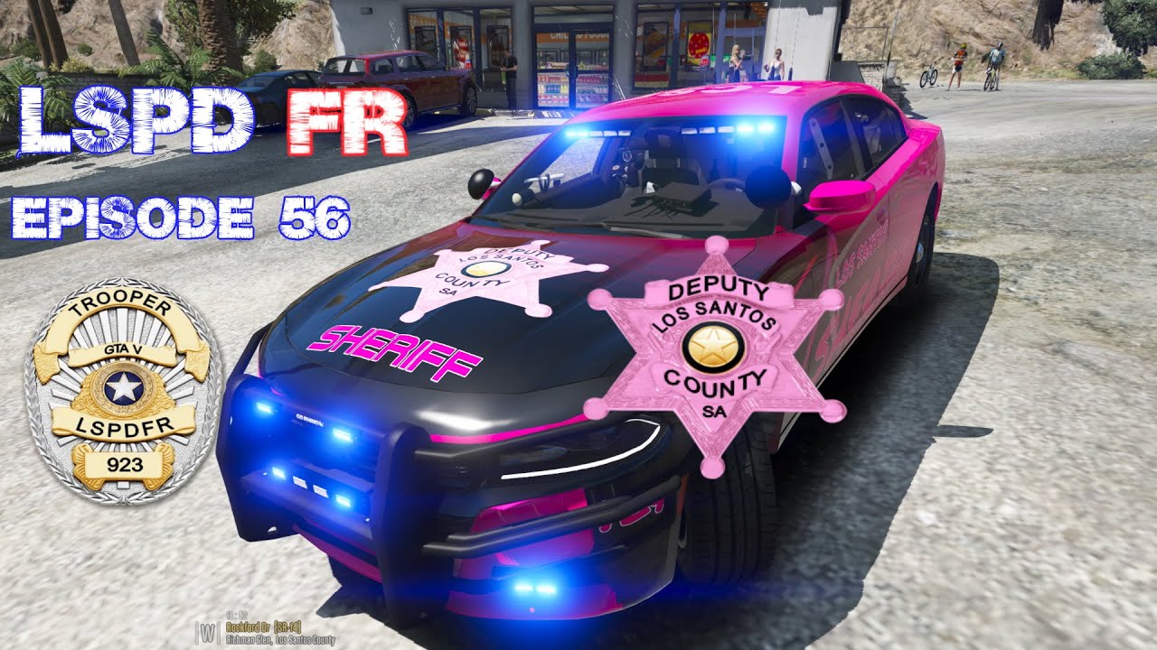 LSPDFR | Episode 56 | LSSD | Female trainee and hot pink Charger - YouTube
