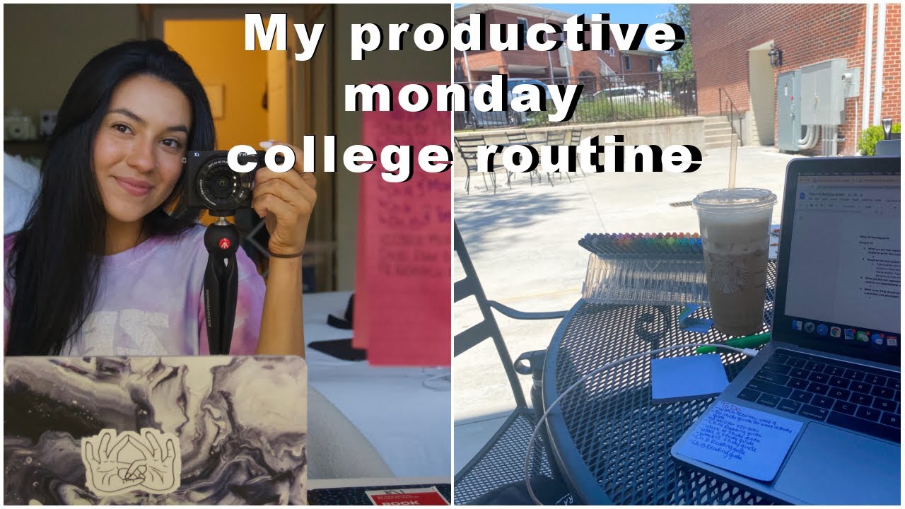 My Productive Monday College Routine | Ana Cardenas - YouTube