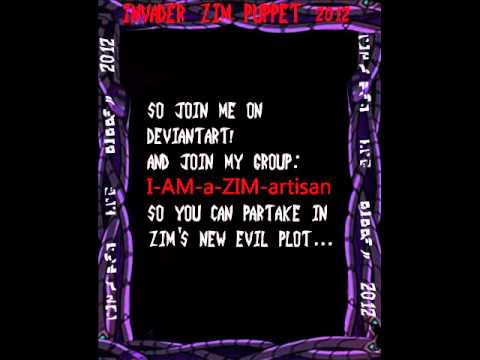 Invader Zim puppet 2012 promo - YouTube