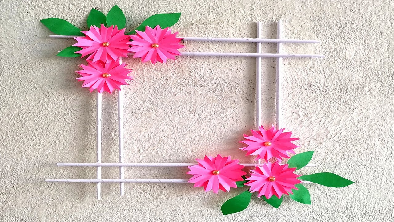 DIY paper wall hanging decoration// Paper craft //DIY room decor - YouTube