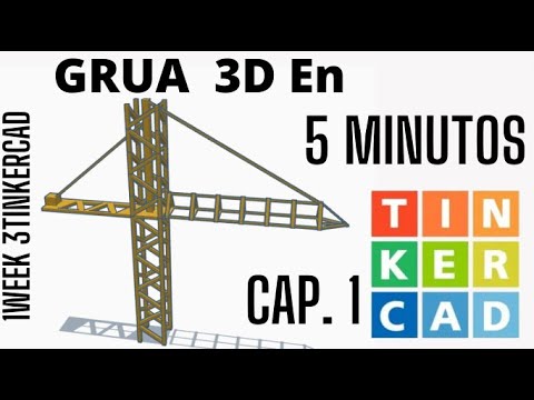 MEGA GRUA en TINKERCAD | DISEÑOS TINKERCAD - YouTube