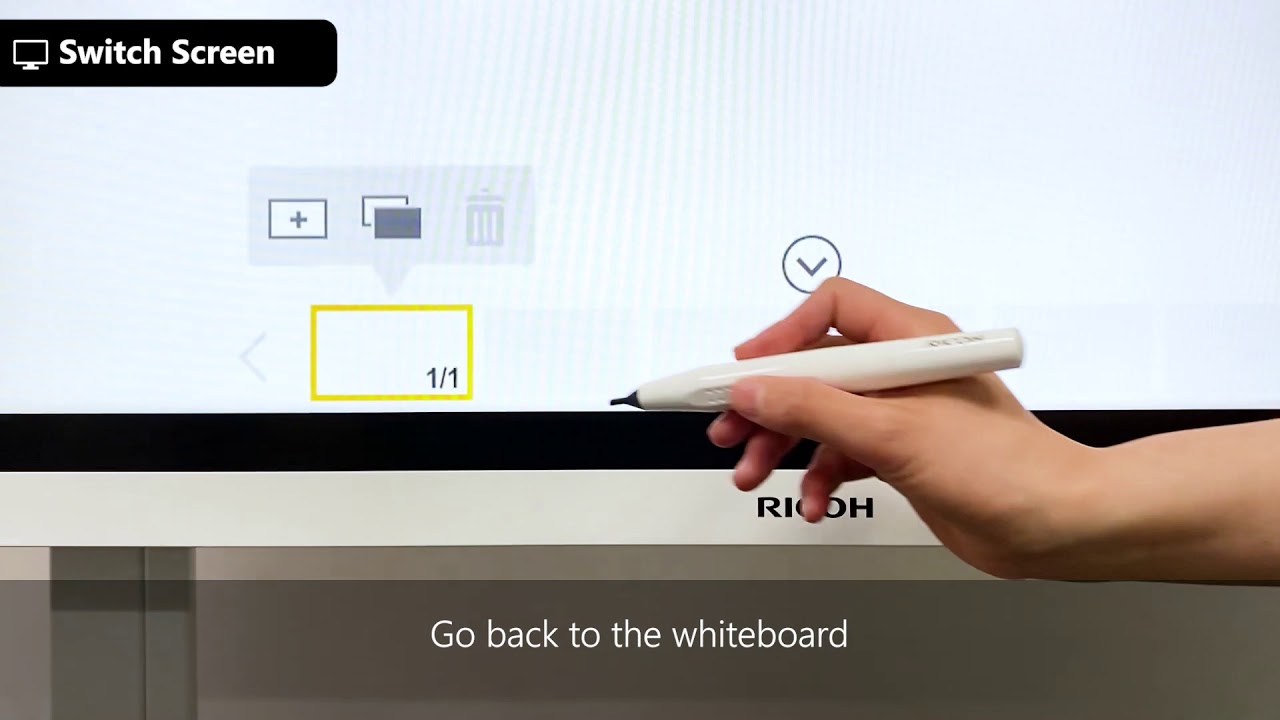 Tutorials: RICOH IWB - Switch Screen - YouTube
