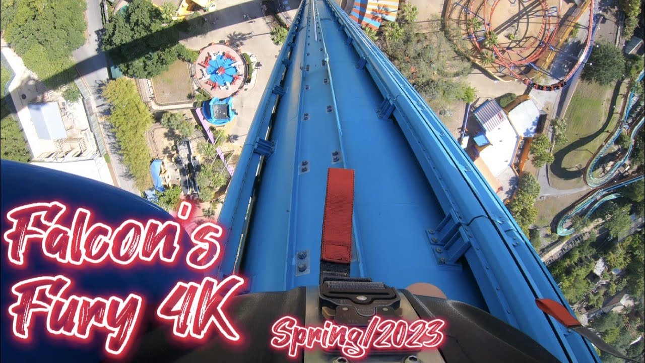4K Falcon's Fury - Busch Gardens - Tampa, FL - Spring/2023 - YouTube