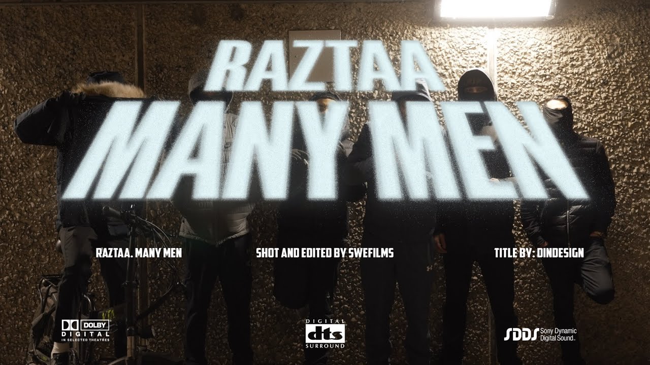 Raztaa - MANY MEN (OFFICIELL MUSIKVIDEO) - YouTube