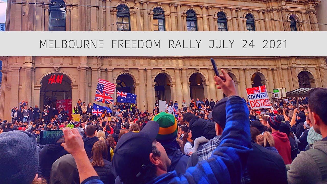 Melbourne Freedom Rally Protest - YouTube