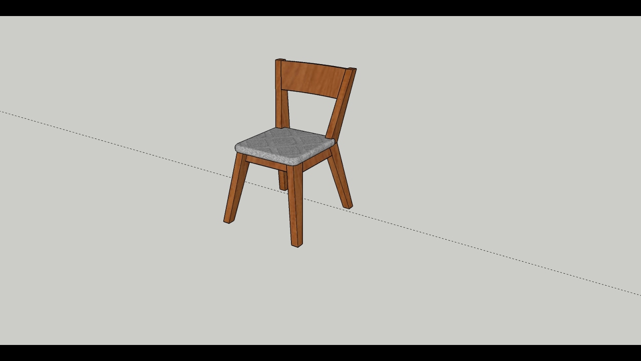 Sketchup스케치업 내맘대로 가구만들기 카페의자 Youtube