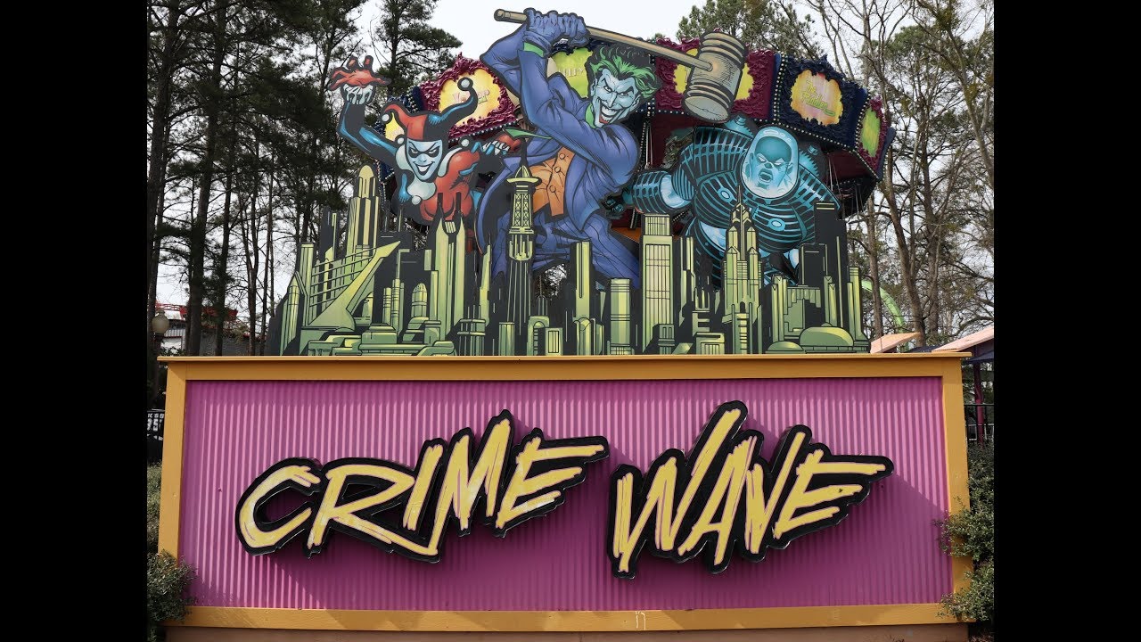 Crime Wave at Six Flags Over Georgia on-ride POV - YouTube