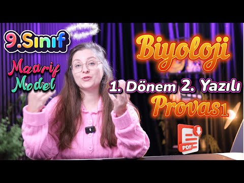 BİYOLOJİ MAARİF MODEL 9. SINIF 1 DÖNEM 2 YAZILI