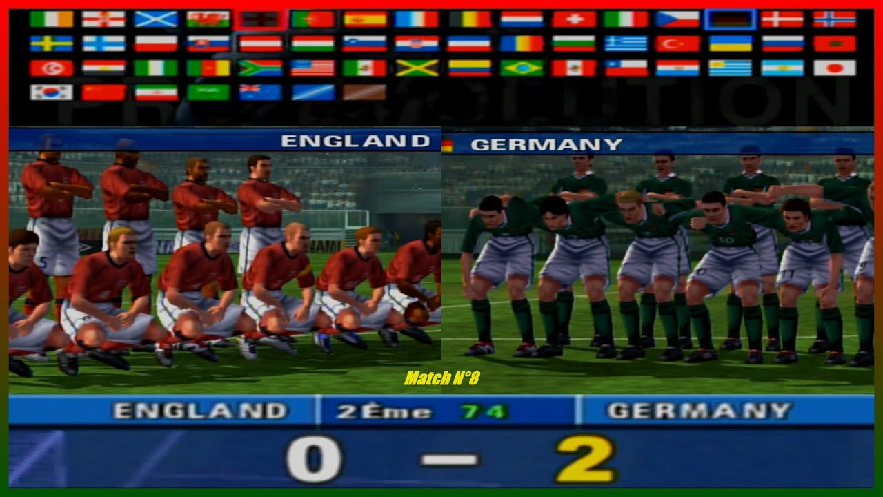 Souvenir De Pro Évolution Soccer 2000 Match Amical England vs Germany ...