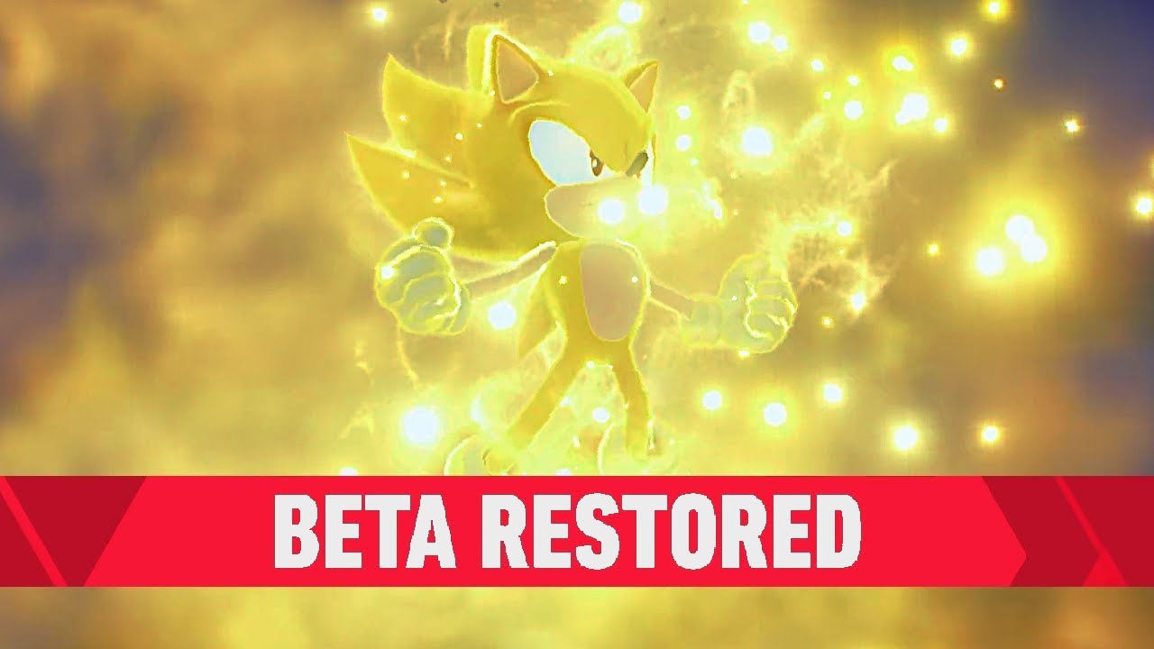 Sonic Frontiers: Beta Super Transformation Restored - YouTube