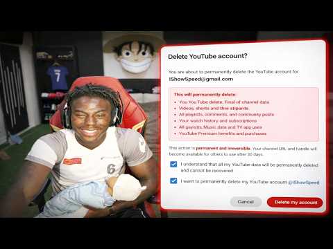 iShowSpeed Deletes His YouTube Channel...💔
