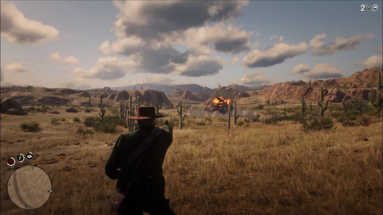 House blows up in RDR 2 (mass destruction) - YouTube