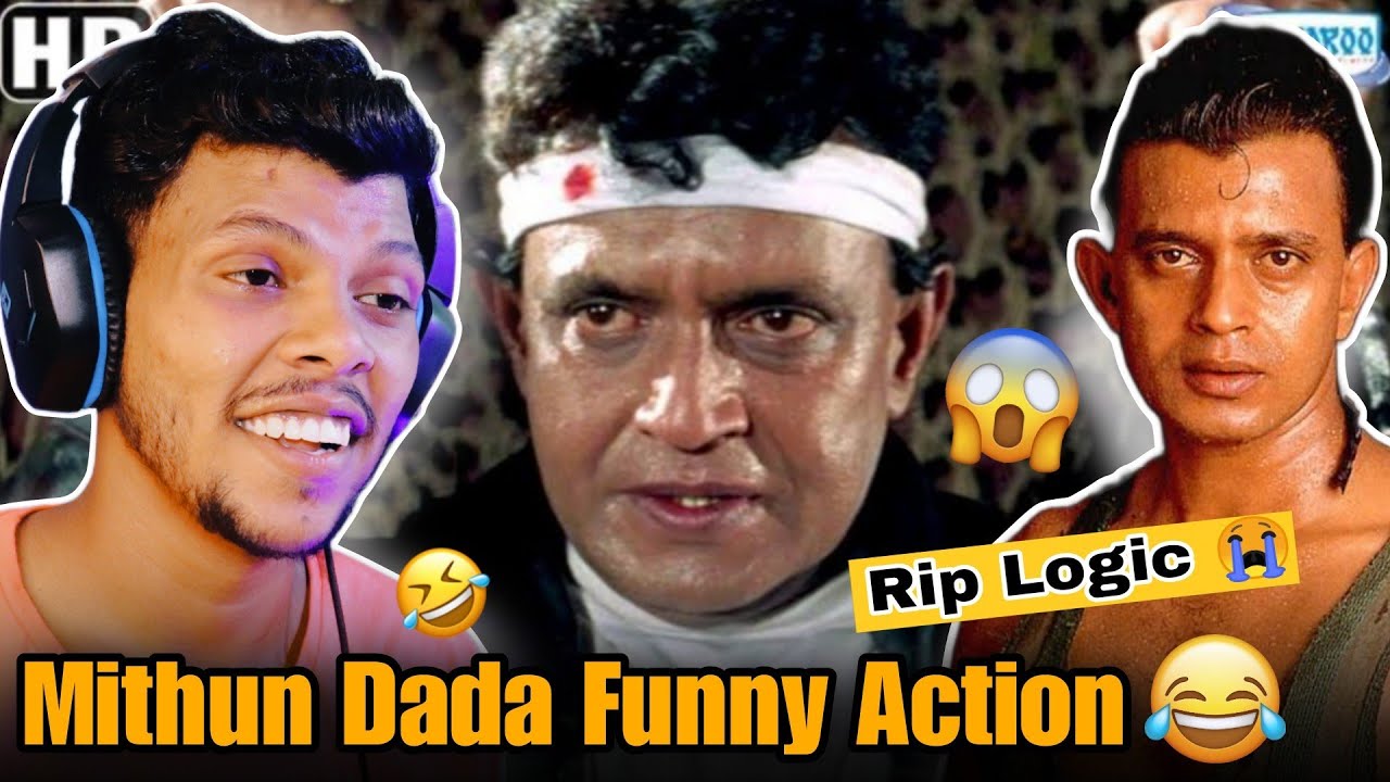 Mithun Dada Funny Action Roast 😂 । Bollywood Superhero 😀 Rip Logic 😭 ...