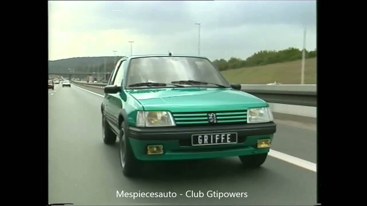 205 Griffe GTI - Présentation Peugeot Mespiecesauto - YouTube