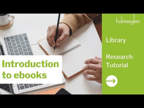 Introduction to ebooks - YouTube